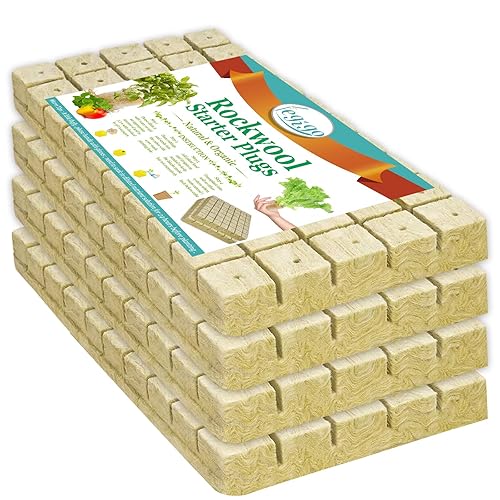 Legigo 1 Inch Rockwool Cubes Seed Starter Plugs for Hydroponics ...