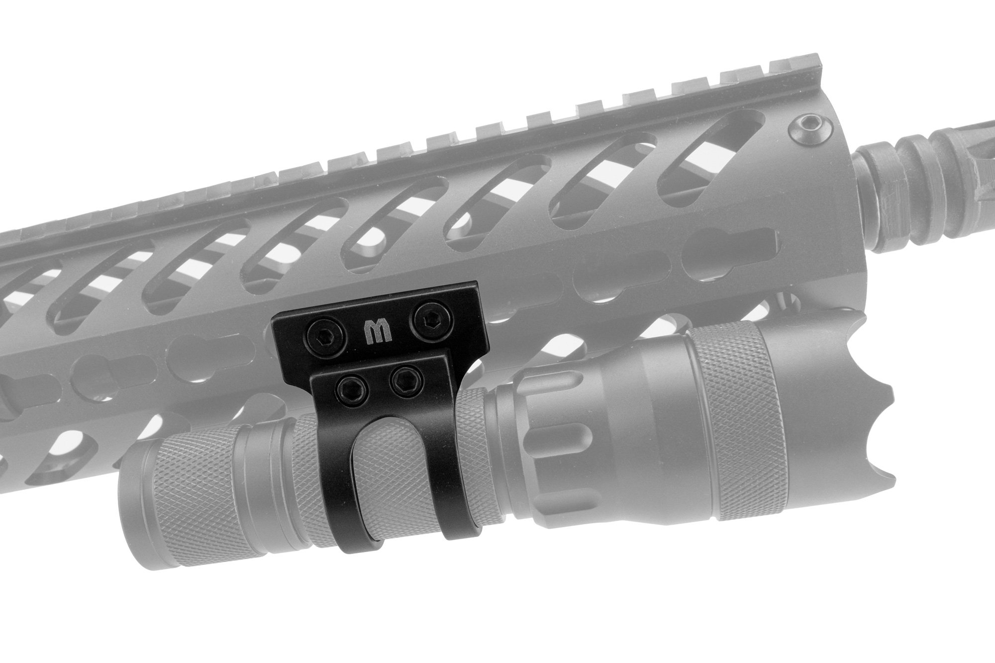 Monstrum Tactical Offset Flashlight Mount for Keymod Rail Systems ...