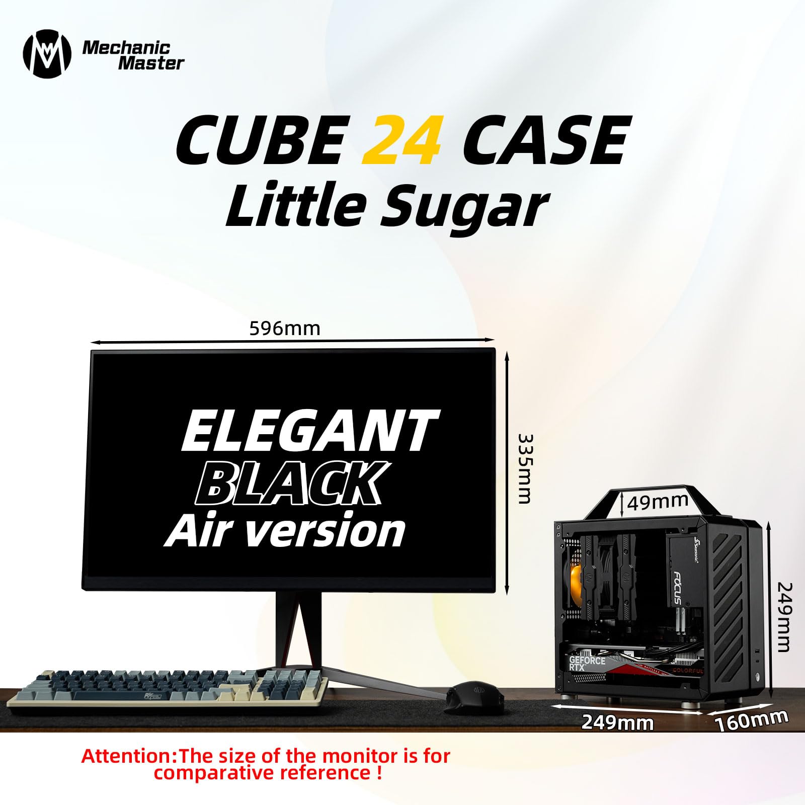 Mechanic Master Cool Cube Series C24 Mini-ITX Case/Alumium/Steel/GPU ...