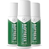 Amazon.com : Biofreeze Pain Relief Roll-On, 3 oz. Colorless Roll-On, Fast Acting, Long Lasting ...