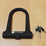 Amazon | Active Winner u字ロック 自転車ロック シリコンカバー クロスバイク ロードバイク 鍵 | ACTIVEWINNER | U字ロック