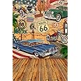 Amazon.com : AOFOTO 5x7ft Vintage Route 66 Backdrop for Photography ...