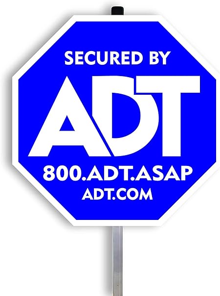 Amazon.com : ADT Security Signs with (1) Stake Post 100% Aluminum. 28 ...