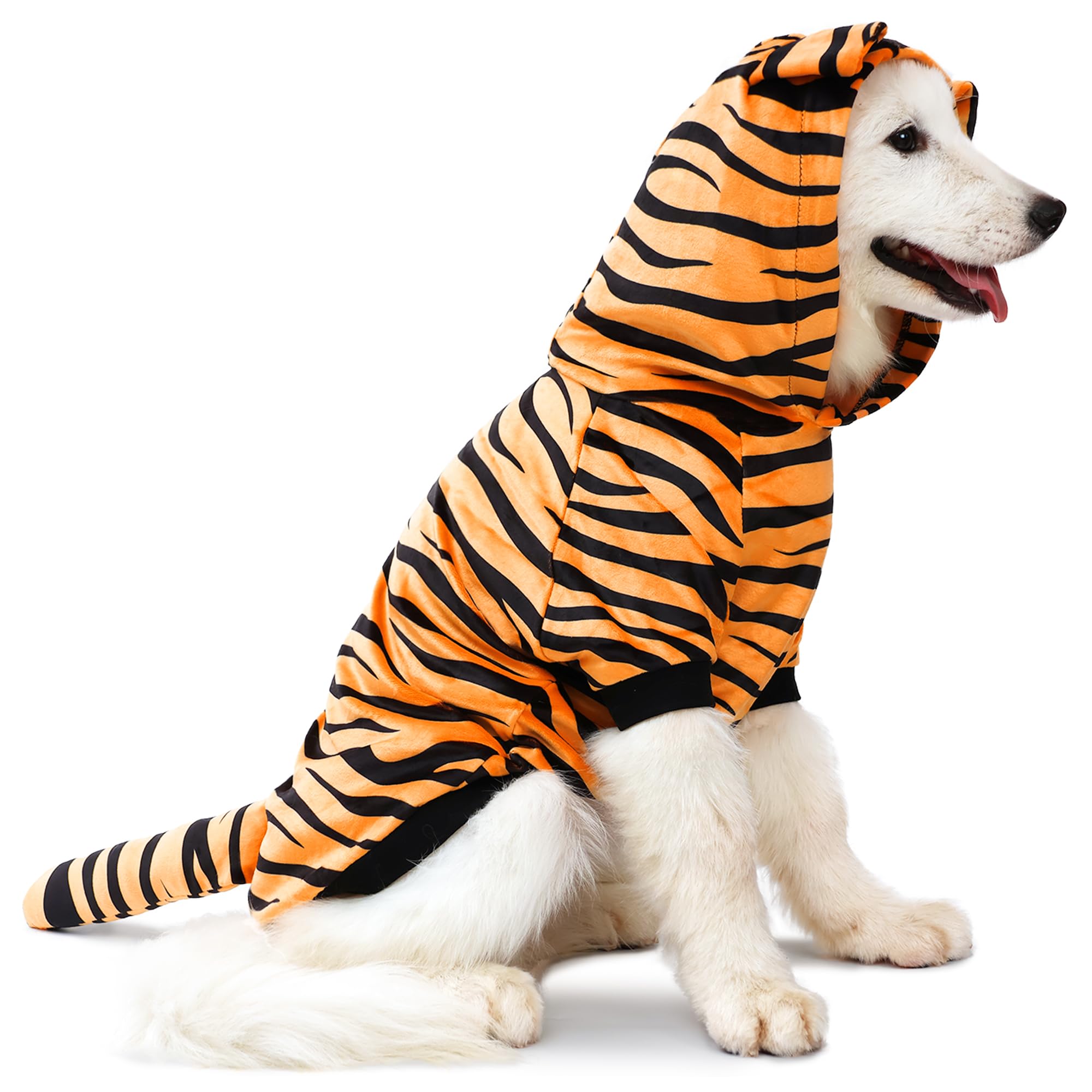 NIULA Dog Halloween Tiger Costume Pet Funny Uniform Cat Tiger Cosplay ...