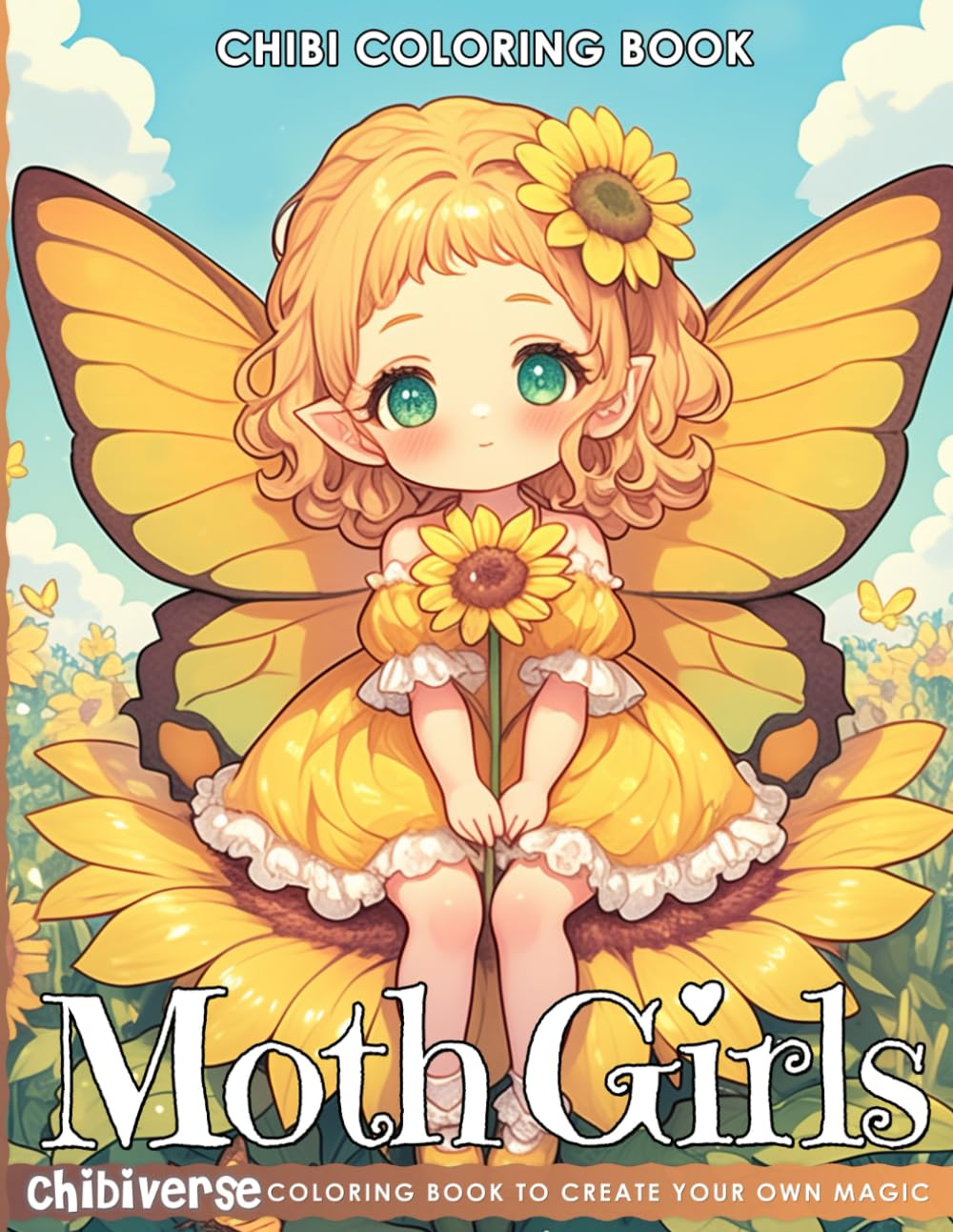 Mua Chibi Moth Girls Coloring Book: Enter a World of Cuteness with ...