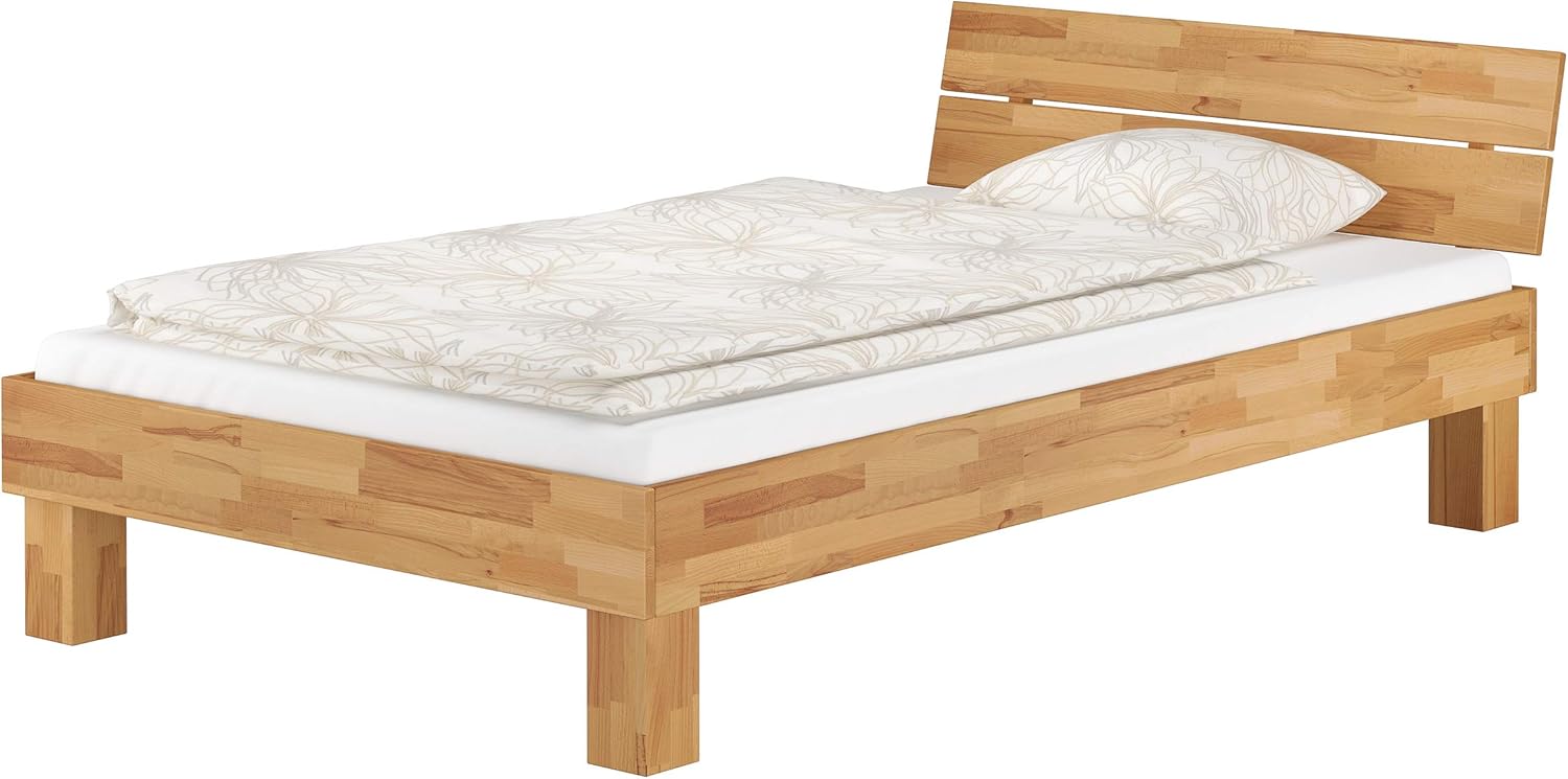 Moderno letto/futon 120x200 in Faggio Eco laccato con assi di legno 60. ...