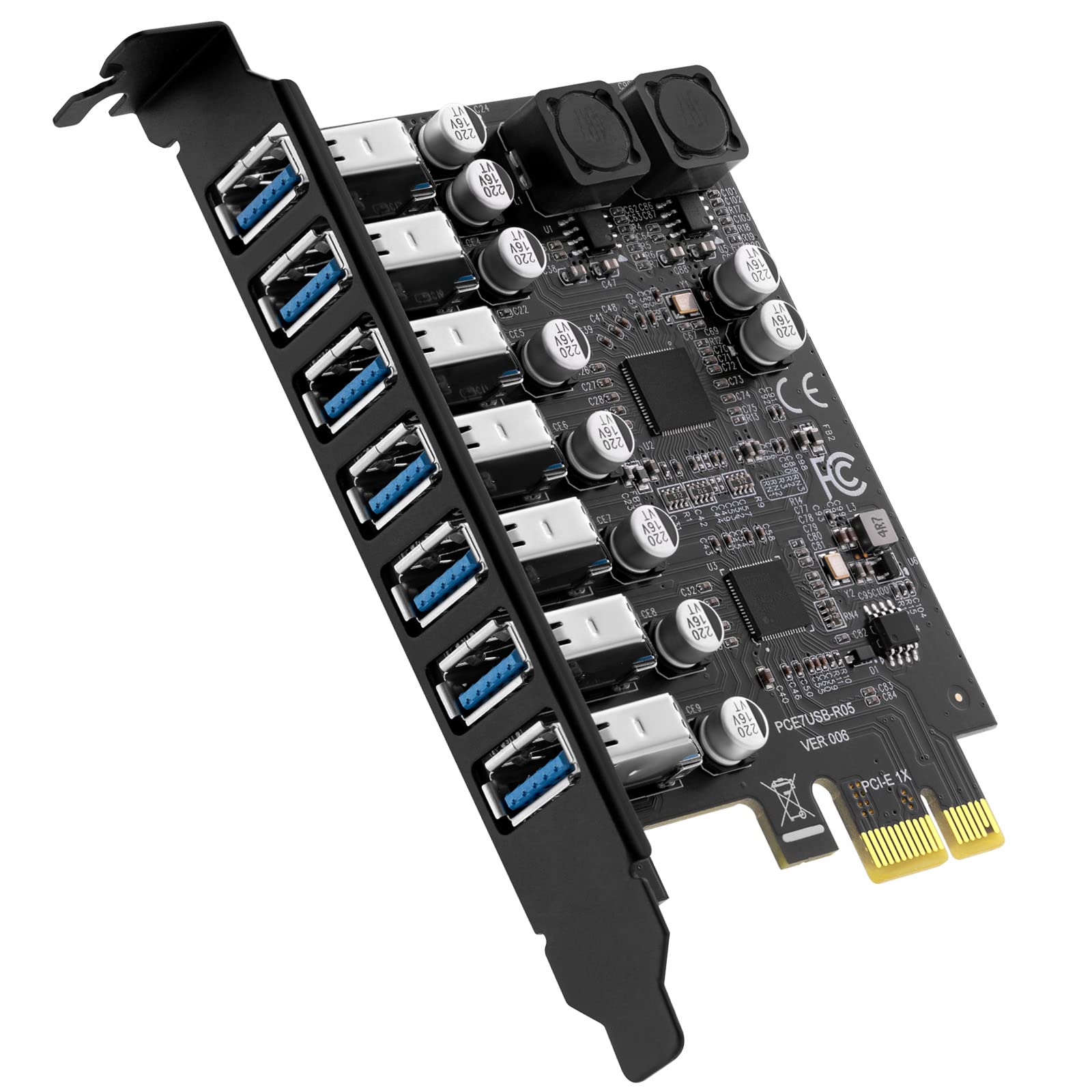 Mua SupaGeek 7-Port USB 3.0 PCI-E Expansion Card, Internal PCIe to USB ...