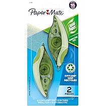 Paper Mate Liquid Paper DryLine Grip Correction Tape, Green, Count ...