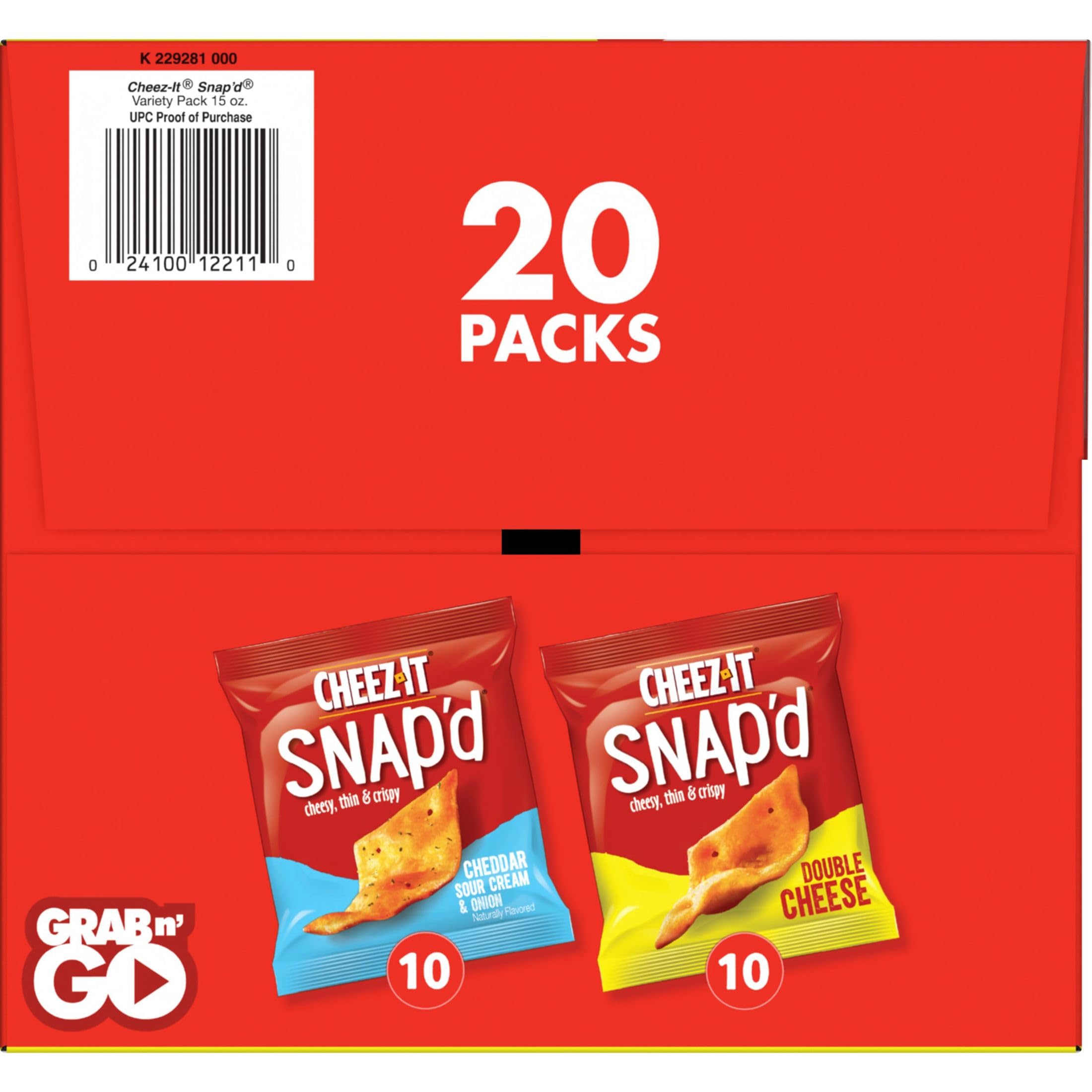 Mua Snap'd Cheese Cracker Chips, Thin Crisps, Lunch Snacks, Variety ...