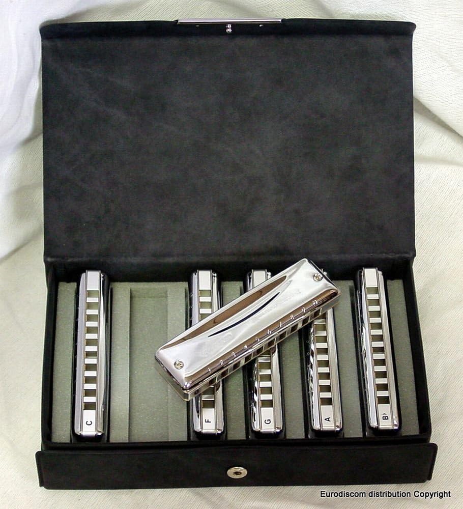 Suzuki MR-350-S Pro Master Harmonica Box Set Silver – BigaMart