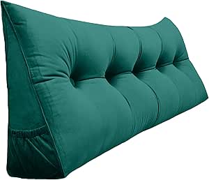 Amazon.com: PEACHWELL Triangular Reading Bed Rest Pillow Large Bolster ...
