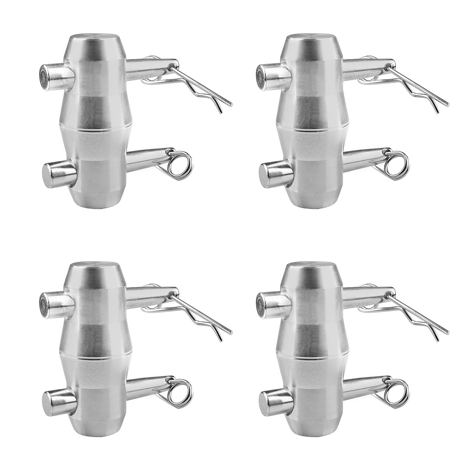 Mua 4 Pack Aluminum Double Ended Conical Coupler with Clips Pin DJ ...