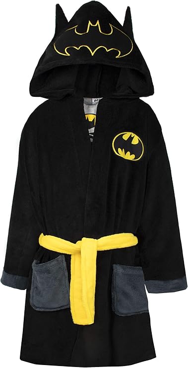 DC Comics Official Batman Kids Robe | Extra Soft Hooded Superhero Robe ...