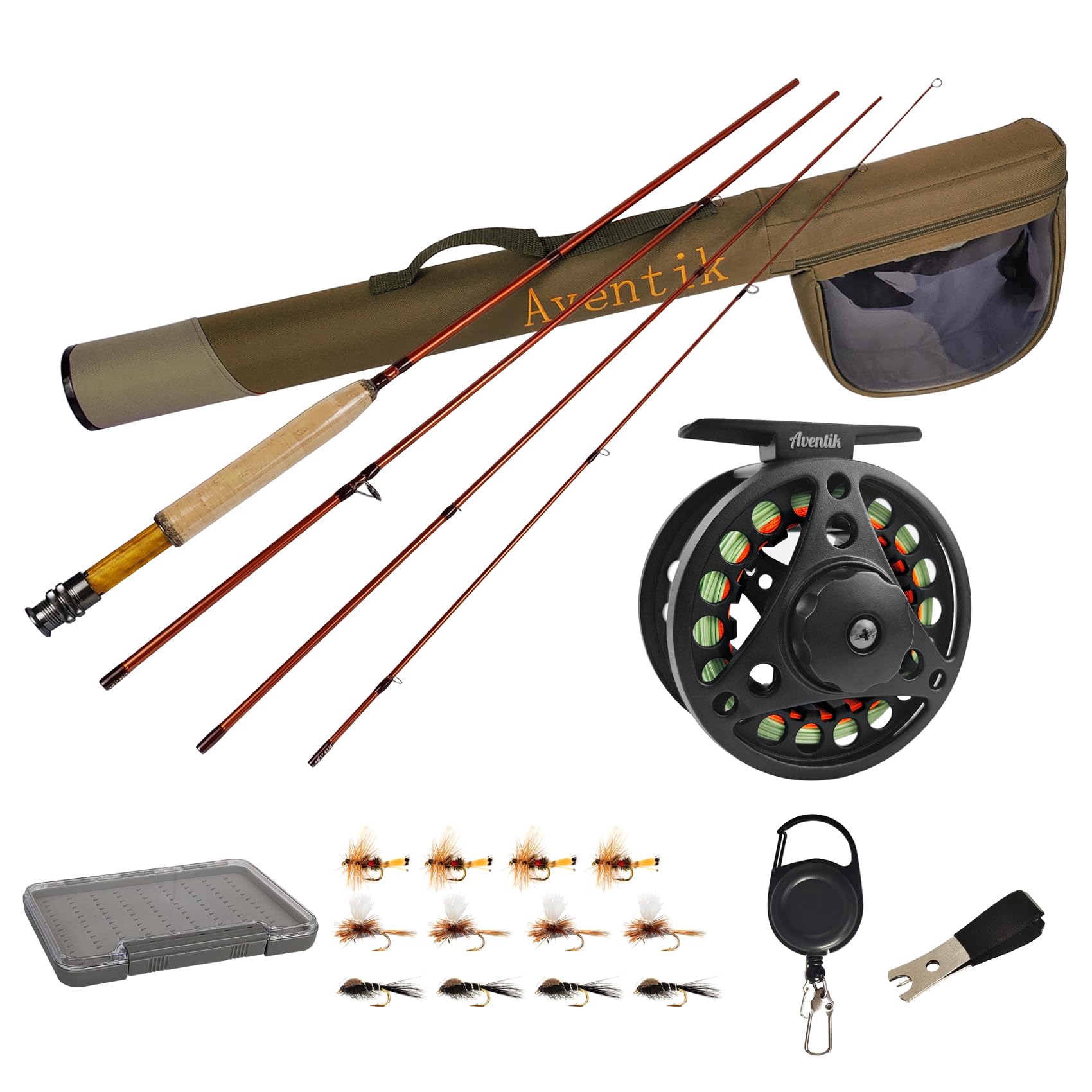Aventik Extreme Fly Fishing Combo Kit 0/1/2/3/4/5/6 Weight Starter Fly ...