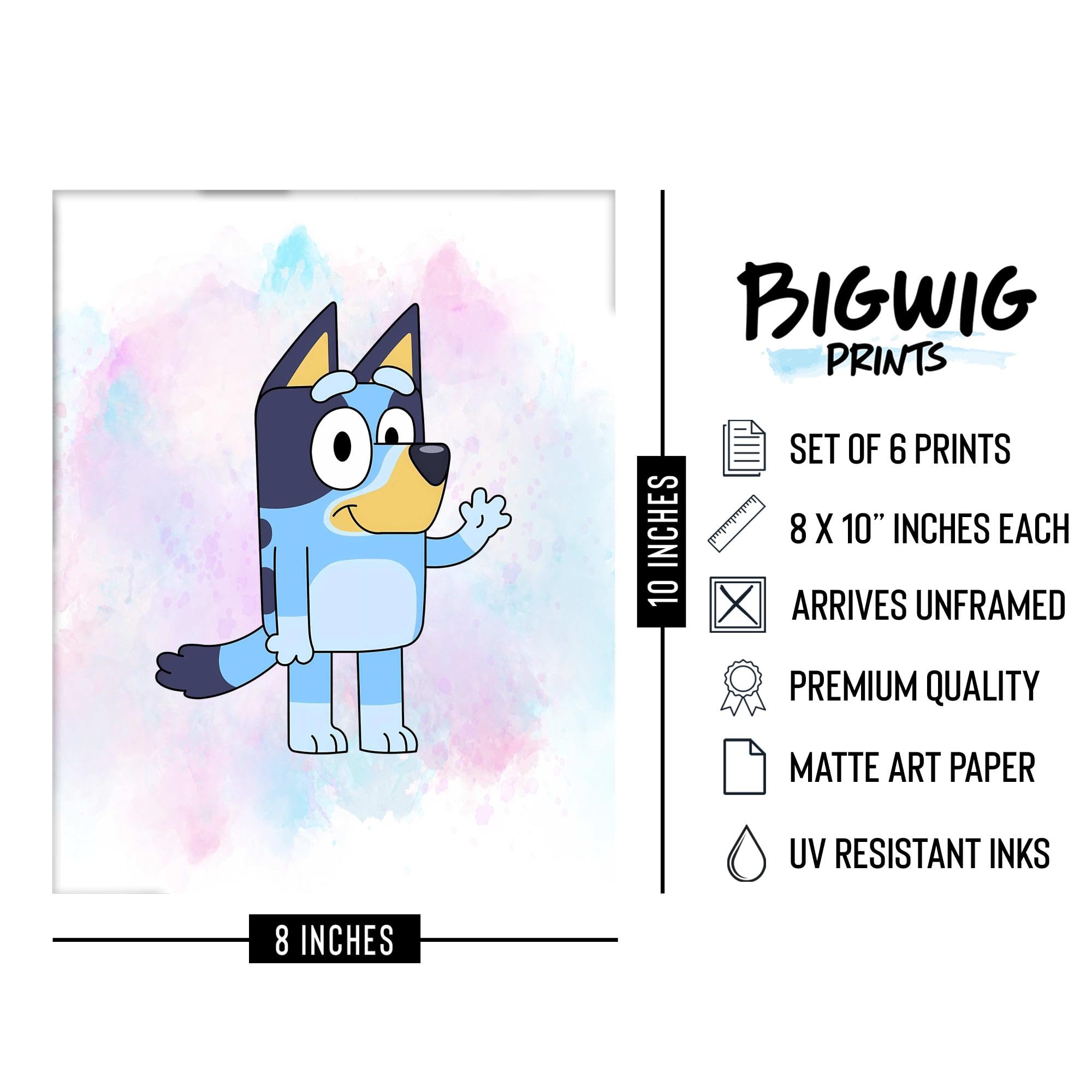 Mua BigWig Prints Bluey Poster - Bluey Room, Bluey Bedroom Decor, Bluey ...