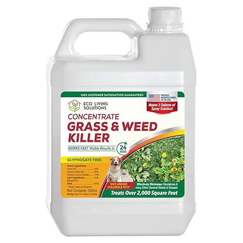 Eco Living Solutions Weed Killer Concentrate - Pet Safe, Organic Spray ...