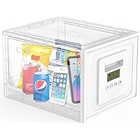 Large Time Lock Box with 3 Digit Combination Locked Container,Medicine Timer Lockbox,Timed ...