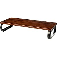 Amazon.com: Amazon Basics Rectangular Wood Monitor Stand, Computer ...