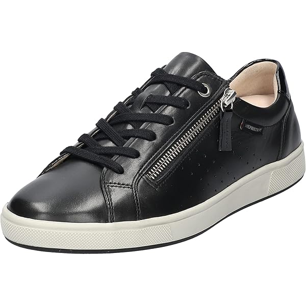 Amazon.com | Mephisto Women's Kim Sneaker, Fog/Black, 7 | Fashion