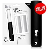 Amazon.com: Flint Classic Pink Retractable Mini Lint Roller with 90 ...