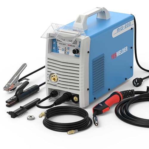 YESWELDER Digital MIG Welder MIG-200 Blue Ver., 200Amp 110/220V Dual ...