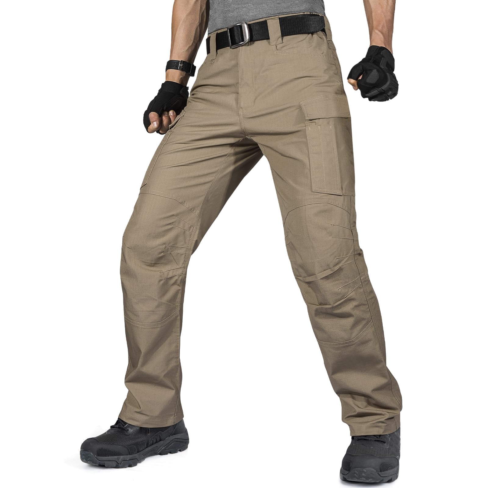FREE SOLDIER Mens Cargo Pants Lightweight Work Pants for Men Water ...