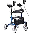 Amazon.com: Drive Medical Elevate Upright Walker with Seat and Armrests ...