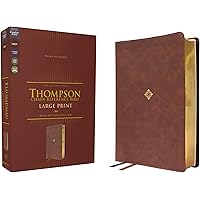 NKJV, Thompson Chain-Reference Bible, Leathersoft, Brown, Red Letter: Zondervan, Thompson, Dr ...
