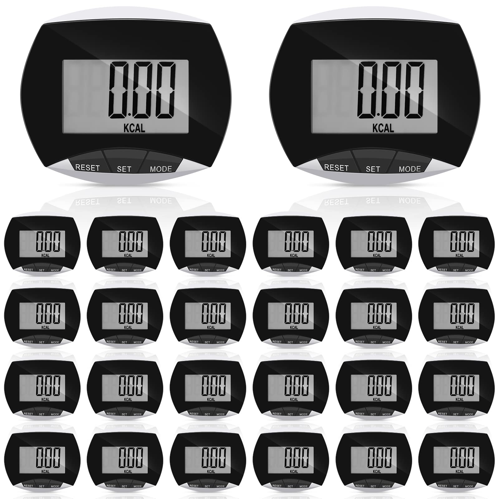 Weewooday 4 Pieces Pedometer for Walking Steps and Miles Simple ...