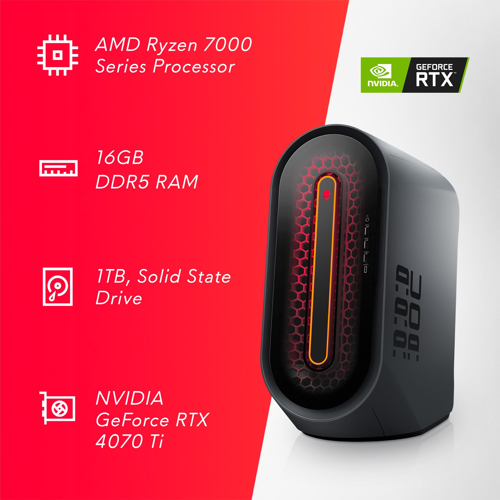 Mua Alienware Aurora R15 Gaming Desktop - AMD Ryzen 7-7700X, 16GB DDR5 ...