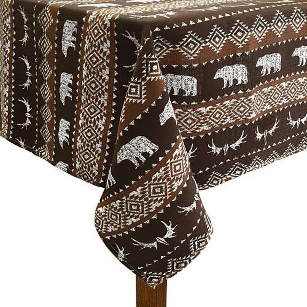 Amazon.com: Colordrift Bear Trail Tablecloth 60" X 84" Oblong: Home ...