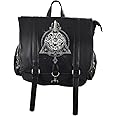 Amazon.com | Restyle Occult Black Backpack, Cat skull, Moon, Gothic ...