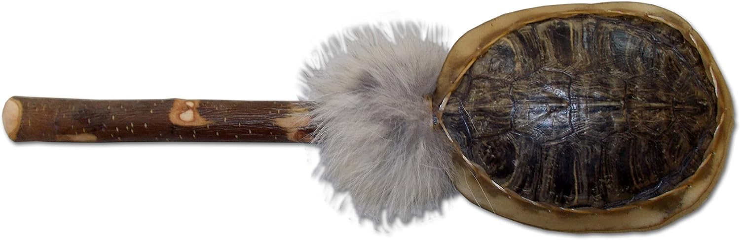 Amazon.com - Native American"Style" Turtle Shell Rattle with Fur