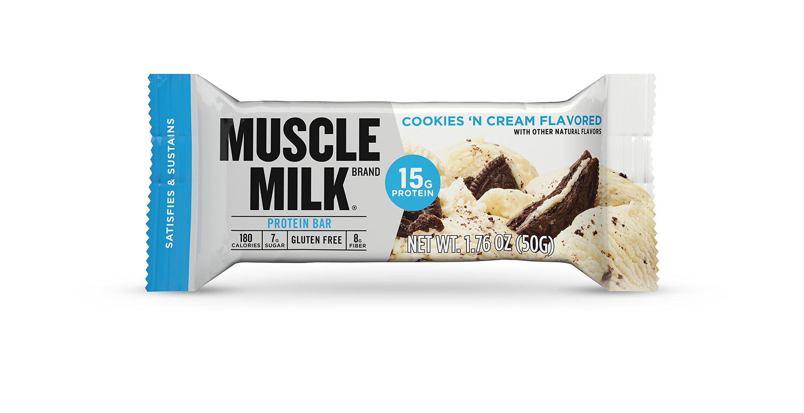 Amazon.com: Muscle Milk Protein Bar, Peanut Butter Cookie, 15g Protein ...
