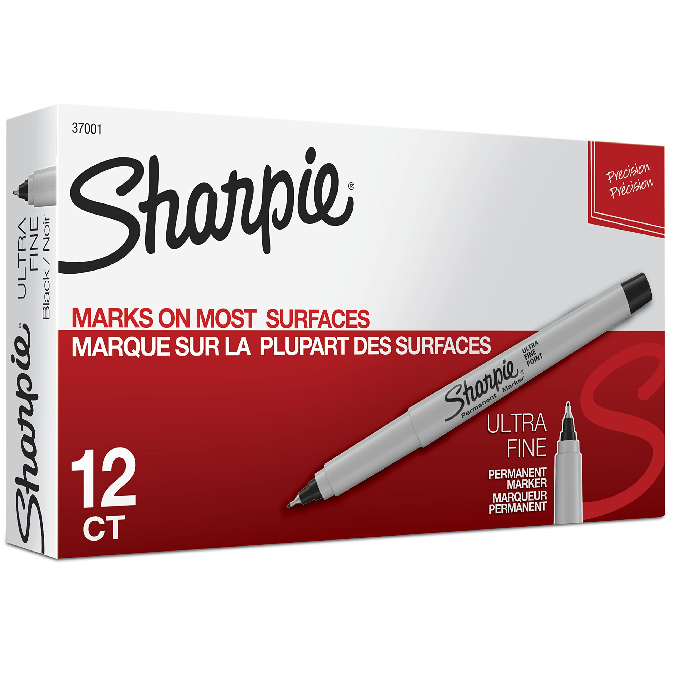 Mua SHARPIE IF Permanent Markers, Ultra Fine Point, Black, 12 Count ...