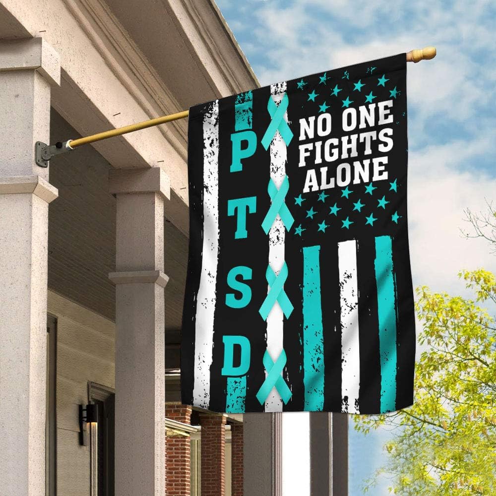 Amazon.com : Flags-PTSD Awareness. No One Fights Alone Flag QNK260F ...