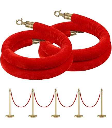 Velvet Rope For Crowd Control Velvet Crowd Control Rope - 5ft Stanchion ...