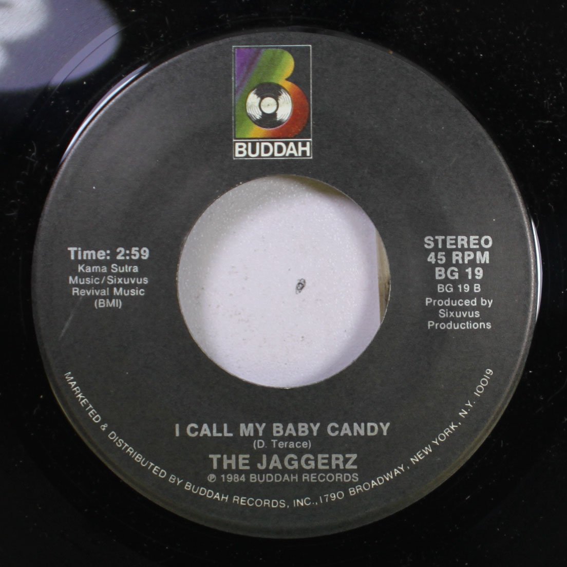 THE JAGGERZ - THE JAGGERZ 45 RPM I CALL MY BABY CANDY / THE RAPPER ...