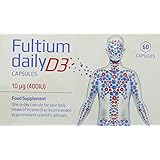 Fultium Daily D3 Capsules, Vitamin D3 Pack of 60, Daily Food Supplement ...
