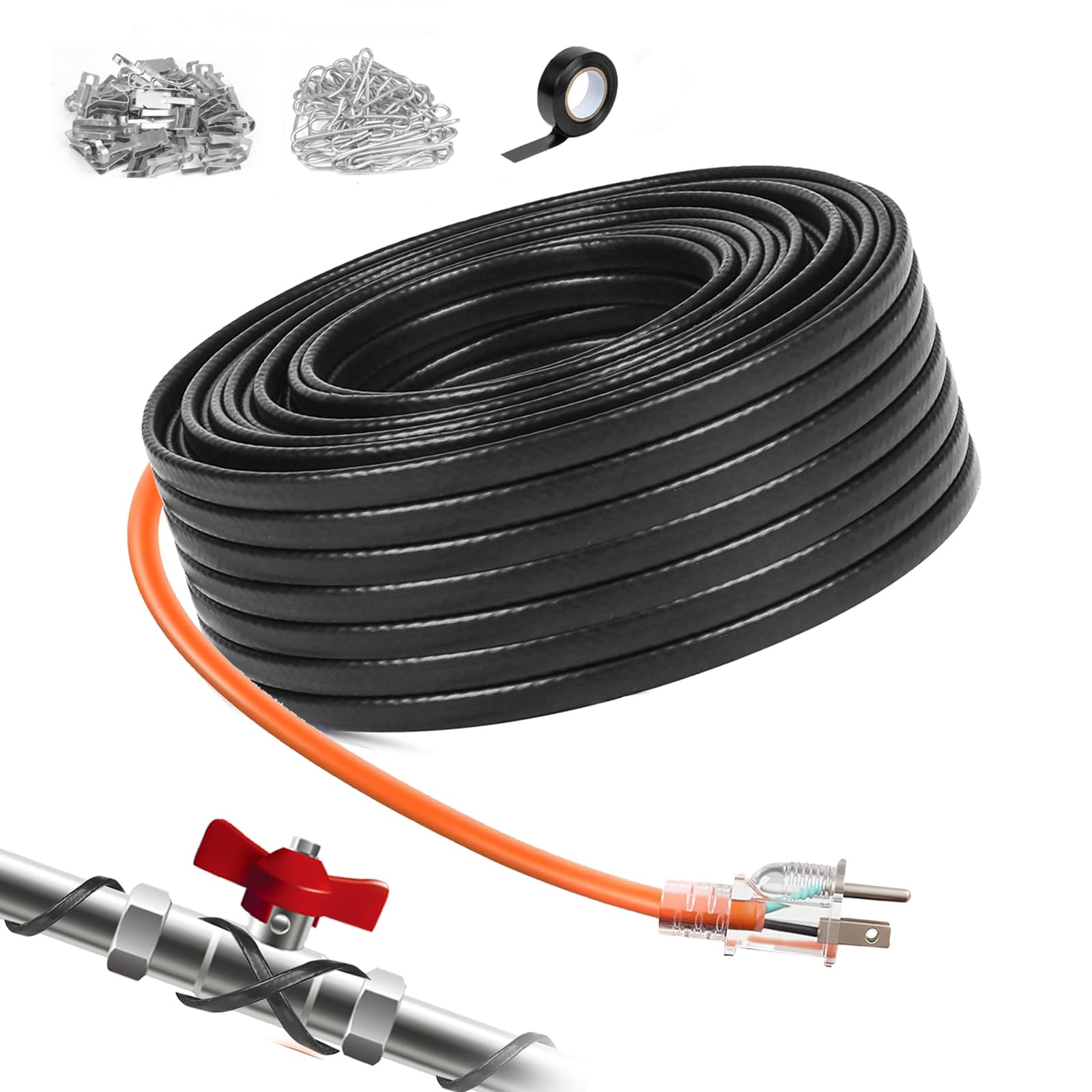 Mua Heat Tape for Water Pipes Roof & Gutter Snow De-Icing Heat Cable ...