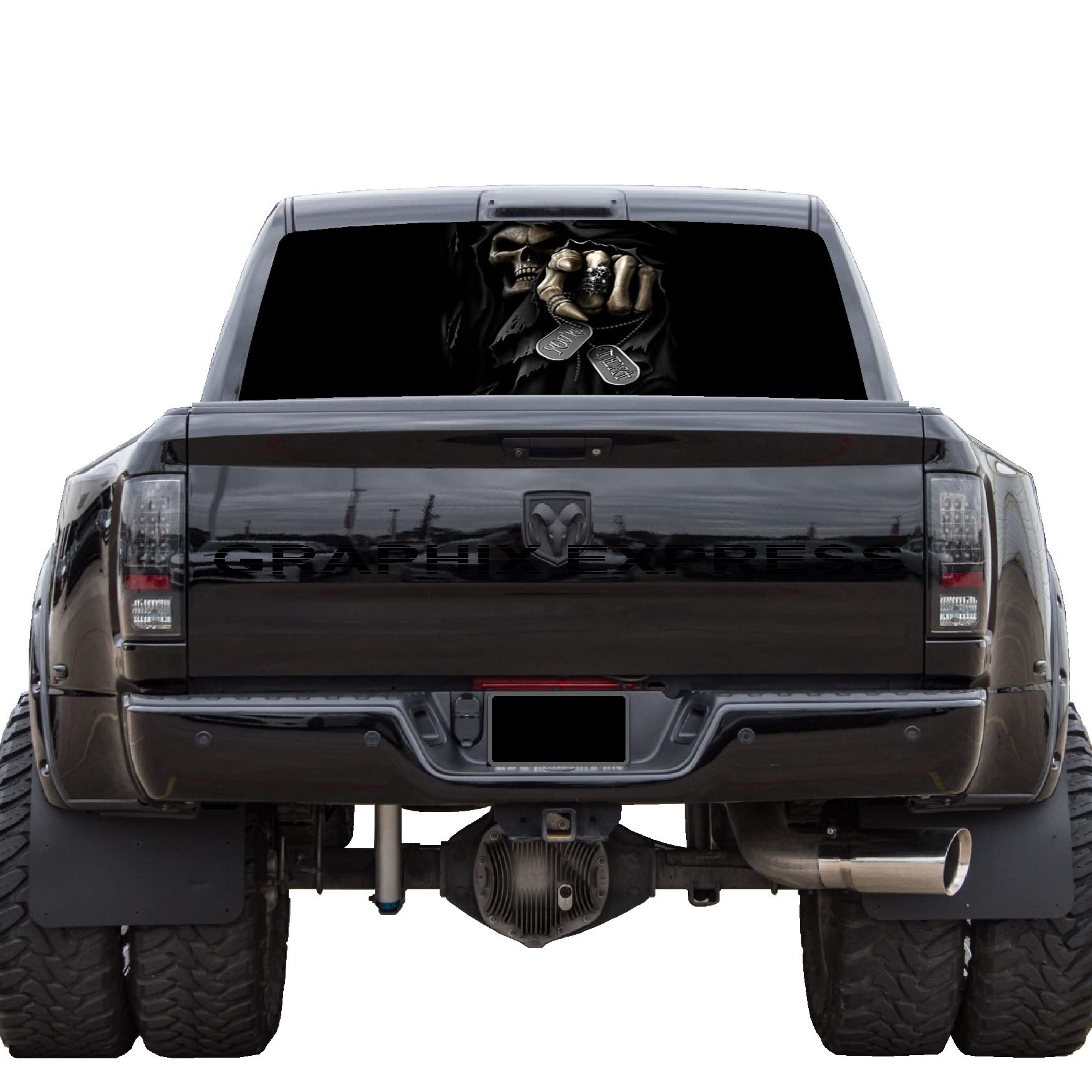 Mua GRAPHIX EXPRESS Truck Back Window Graphics - Grim Reaper Decal ...