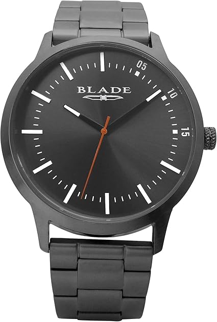 Blade Men's Grey Dial Stainless Steel Watch - Urban SS Gun: Buy Online ...