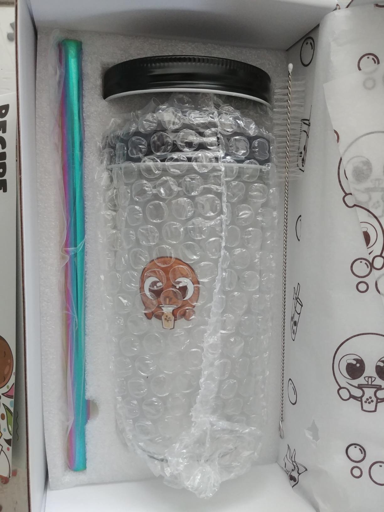 $6/mo - Finance BobaGO Reusable Boba Cup with Straw, Bubble Tea Cup ...