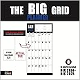 Amazon.com: RED EMBER The Big Grid Planner 2025 Wall Calendar 12 Month ...