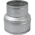 Amazon.com: 4" to 3" Inch Galvanized Steel Round Duct Reducer - Pipe ...