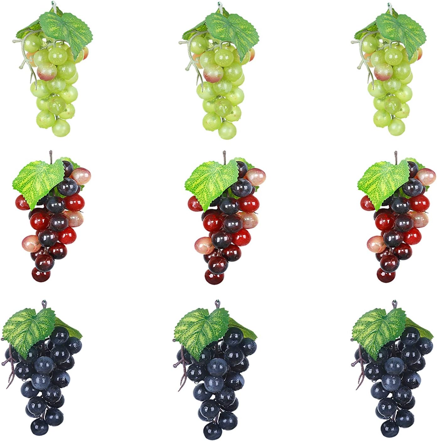 Justdolife Uvas Artificiales Decorativas Frutas Falsas Decoración de ...