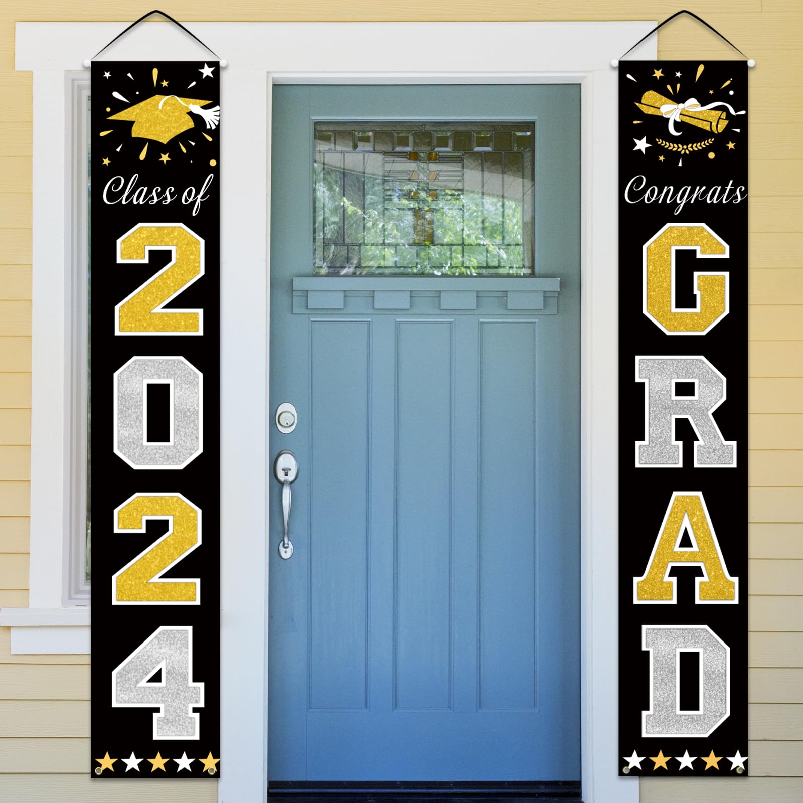 Mua DAZONGE Graduation Decorations Class of 2024, Black & Gold ...