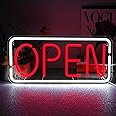 Amazon.com: Open Neon Sign ，Bright High Visibility Advertisement Board ...
