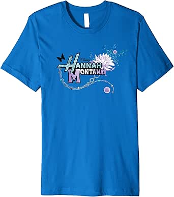 Amazon.com: Disney Hannah Montana Logo Flower Premium T-Shirt: Clothing