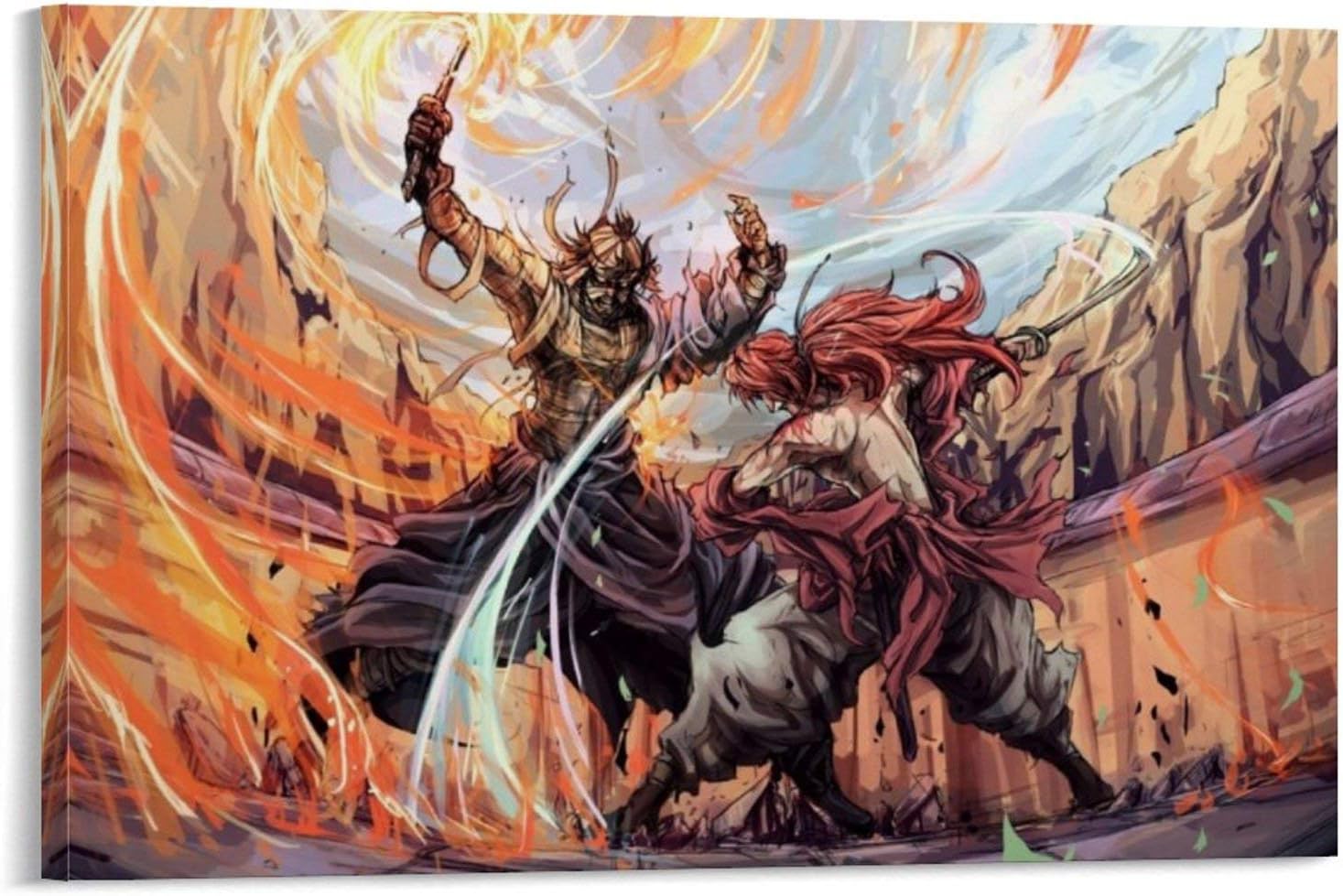 weqwe Anime Rurouni Kenshin Poster Decorative Painting Canvas Wall Art ...